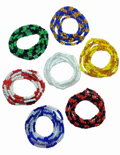Amazon.com: Handmade 7 pcs Bandera Necklace set Santeria Elekes ...
