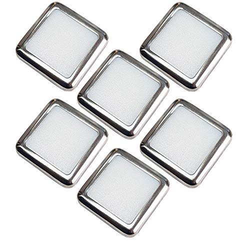 6 PACK | Square LED Mini Plinth Light & Driver Kit | STAINLESS STEEL ...