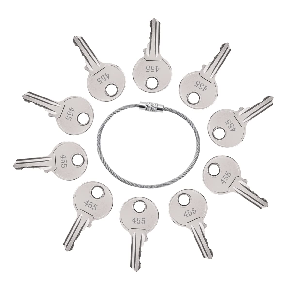 Snapklik.com : 10 Pcs Ignition Keys 455 For Heavy Equipment Forklift ...