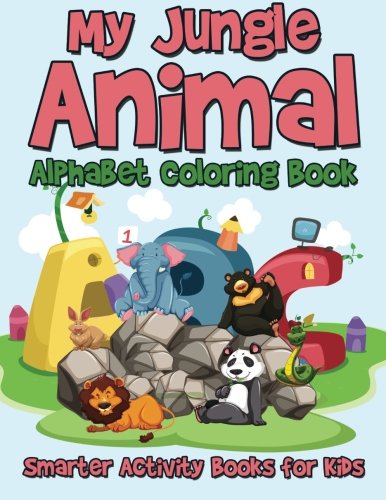 Amazon | My Jungle Animal Alphabet Coloring Book | Smarter Activity ...