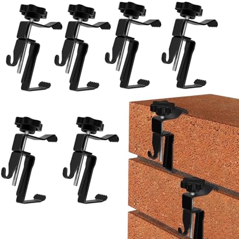 Amazon.com: KOLAKO Brick Clips, 4 Pack Brick Hooks for Hanging No Drill ...