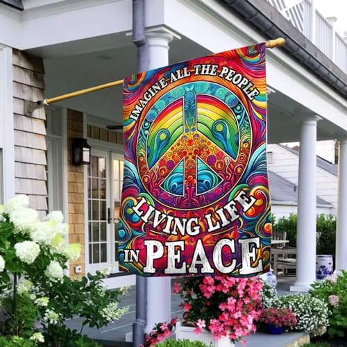 Amazon.com : MAIANEY 12"x18" Imagine All The People Living Life In ...