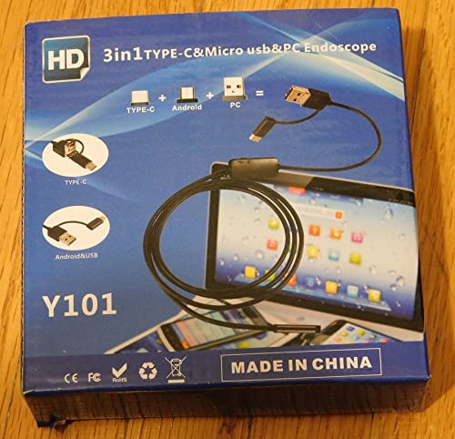 Amazon.com: KinCam 3 in 1 Semi-Rigid USB Borescope 1200P HD with 5.5mm ...