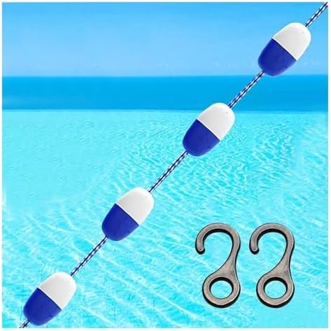 Swimming Pool Safety Rope Float Kit – 16 to 80ft Divider Line for ...