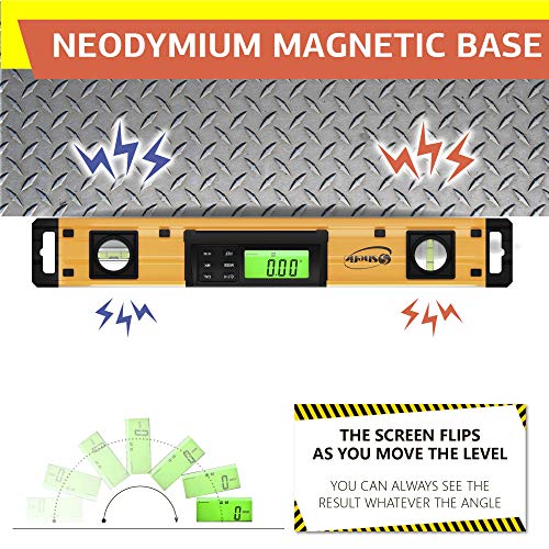 Snapklik.com : Digital Smart Level Tool - 18 Inch Magnetic Torpedo ...