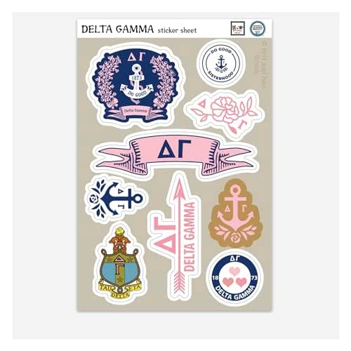 Amazon.com: Delta Gamma MINI Sticker Sheet : Electronics