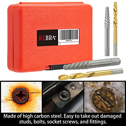Snapklik.com : Screw Extractor And Left-Hand Drill Bit Set, Easy Out ...