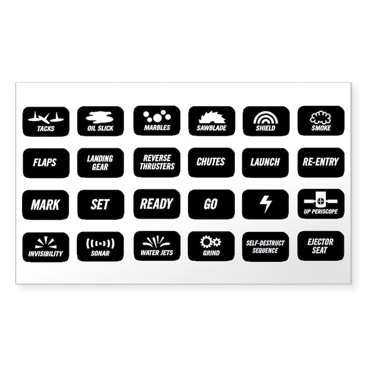Amazon.com - CafePress Mini Toggle Switch Labels Sticker Rectangle ...