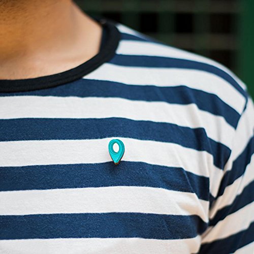 Location Pin - hand painted pin : Amazon.in: Jewellery