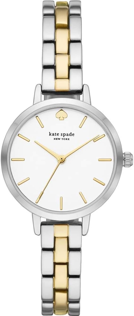 Amazon.com: Kate Spade New York Women's Metro Slim Quartz Metal Three ...