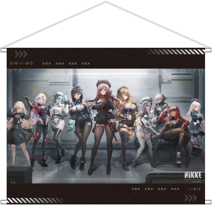 Amazon.co.jp: アルジャーノンプロダクト(ALGERNON PRODUCT) NIKKE B2タペストリー 集合(キービジュアル) B2サイズ スウェード生地製 : おもちゃ