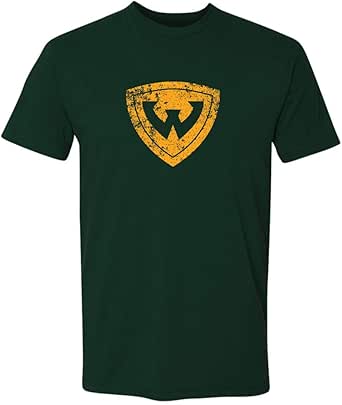 Amazon.com: CreateMyTee | Wayne State Distressed Shield Logo Exclusive ...