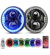Amazon.com: SUPAREE DOT 7 Inch Round Led Headlight with Hi/Lo Beam Anti ...