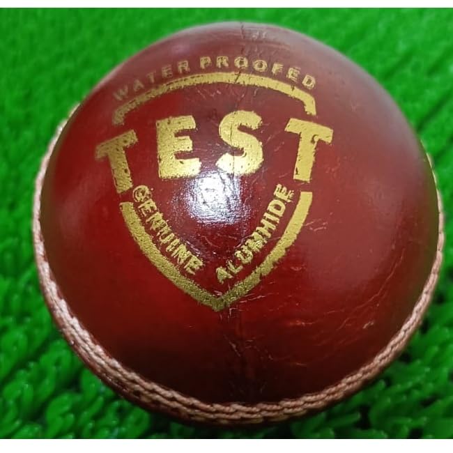 VKS Test RED Cricket Leather Ball RED Pack of 6 : Amazon.in: Sports ...