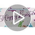 Amazon.com: Easter Placemats Set of 6 Easter Rabbit Eggs Plastic Table ...