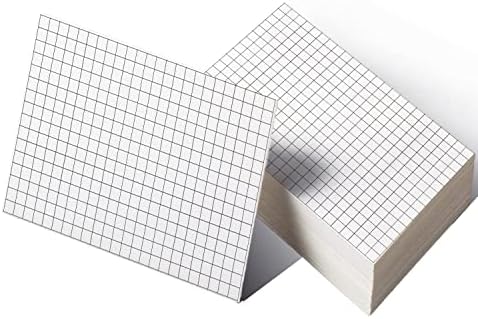 Amazon.com : 321Done Grid Index Cards (Set of 50) 4" x 6", Graph-Ruled ...