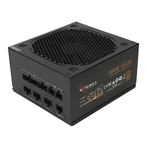 ROSEWILL Gaming 80 Plus Bronze 650W Power Supply/PSU, HIVE Series 650 ...
