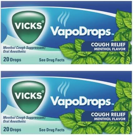 Amazon.com: Vicks VapoDrops - Gotas para la tos mentol (20 gotas ...