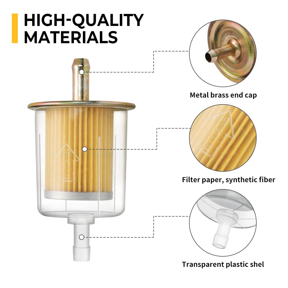 Snapklik.com : Motoparty 3/8" Universal Fuel Filters For Industrial ...