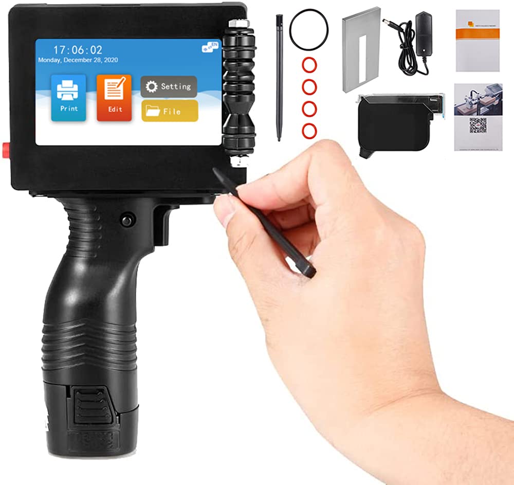 Vogvigo Handheld Inkjet Printer with 4.3 Inch 600DPI LED Touch Screen ...