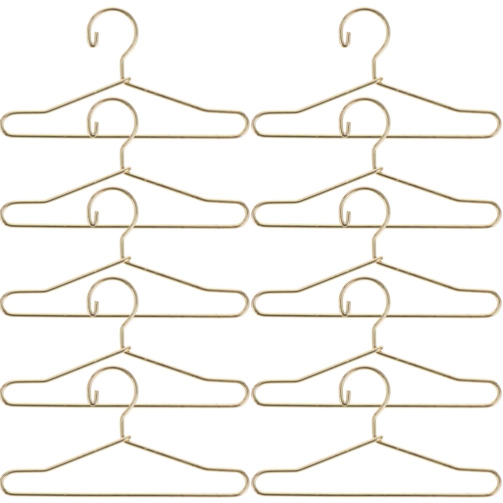 Amazon.com: jojofuny Doll Clothes 10Pcs Doll Clothes Hanger, Miniature ...
