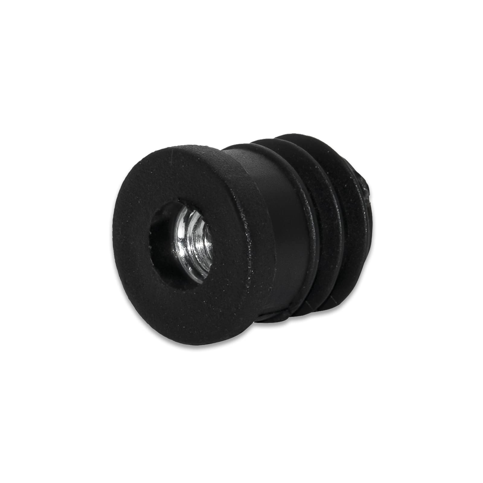 Snapklik.com : Black M6 Threaded Plastic Plugs Round Tube End Caps ...