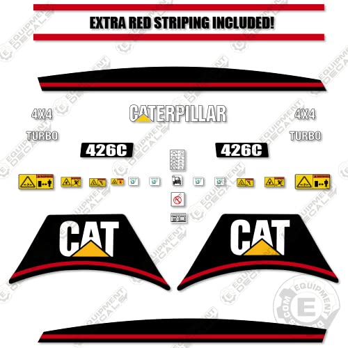 Amazon.com: Caterpillar 426C Decal Kit Backhoe Loader Equipment Decals ...