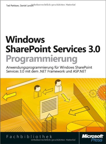 Amazon.com: Windows SharePoint Services 3.0-Programmierung: 9783866456327: Daniel Larson: Books