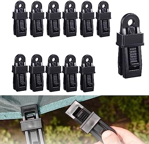 Sprießen 12 Stück Planenclips,Clips für sonnensegel,Planenhalter ...
