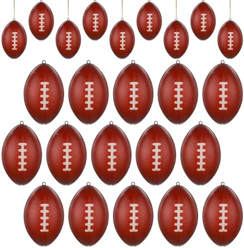 Amazon.com: 24pcs Fall Football Ornaments-Football and Fall Y'all Door ...