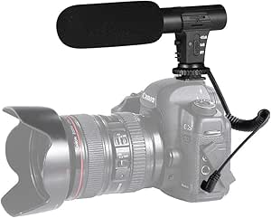 Camera Microphone, Audio Jack Condenser Video Recording Interview ...