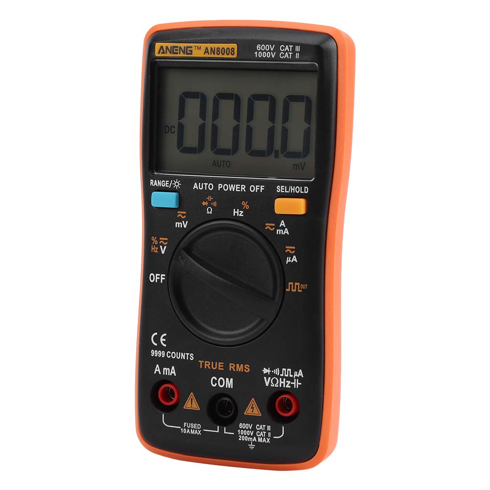True-RMS Digital Multimeter Tester,AN8008 Measures AC/DC Voltage ...