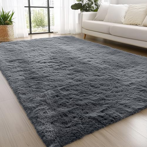 OLANLY Area Rugs for Living Room, 4x5.9 Feet, Rugs for Bedroom ...