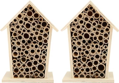 Amazon.com: Restokki Native Hive Wooden Bee House, Natural Handmade ...