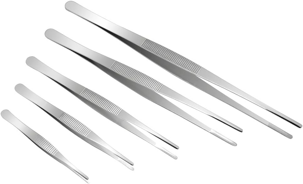 Amazon.com: KMHIGH Stainless Steel Tweezers Set, For Small Gardening ...