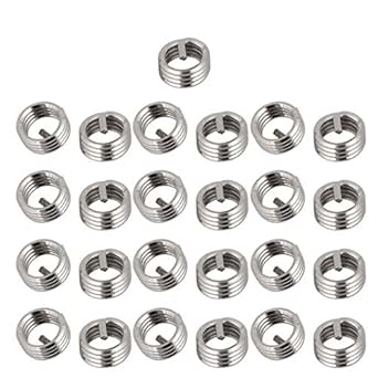 uxcell #10-32x0.19 304 Stainless Steel Helical Coil Wire Thread Insert ...