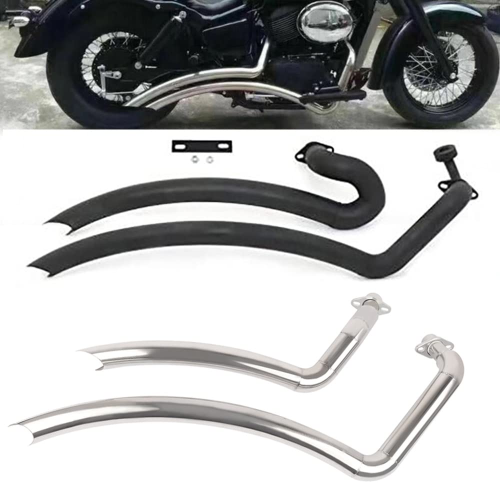 Honda Shadow Tail Pipes $371.95 MAC 2:2 2 In Slash Cut Drag Pipe Dual