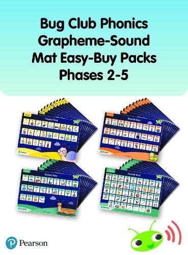 Bug Club Phonics Grapheme-Sound Mat Easy-Buy Packs Phases 2-5 : Amazon ...