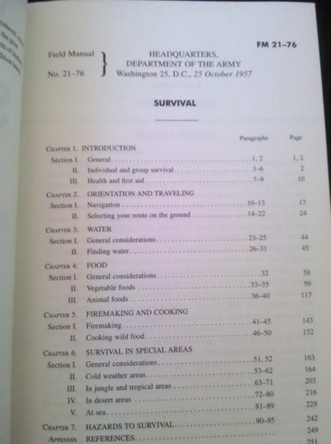FM 21-76 Department of the Army Field Manual Survival: Defense ...