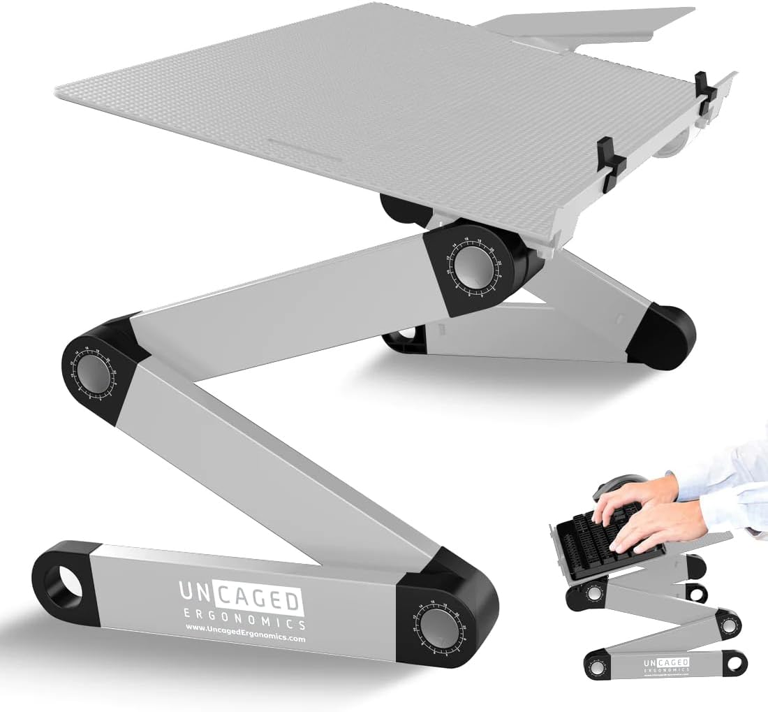 WorkEZ Adjustable Keyboard Stand for Desktop Computer - Riser for Desk ...