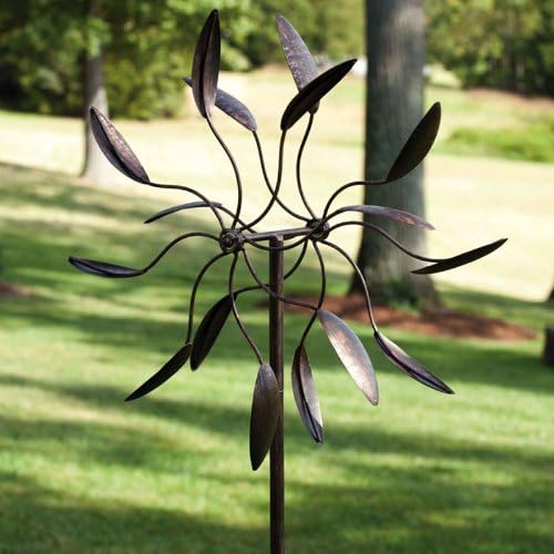 Amazon.com: Evergreen 82" Bronze Wind Spinner | Heavy Duty Powder ...