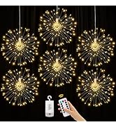 8 Pack Copper Wire Firework Lights, 120 LED String Lights with Remote ...