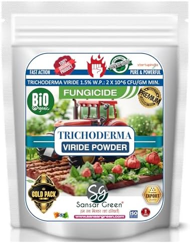 Sansar Green® Trichoderma Fungicide - Viride Powder for Plants (2 x 10 ...