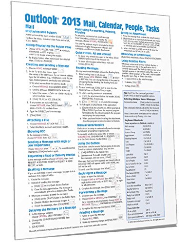 Snapklik.com : Microsoft Outlook 2013 Mail, Calendar, People, Tasks Quick Reference