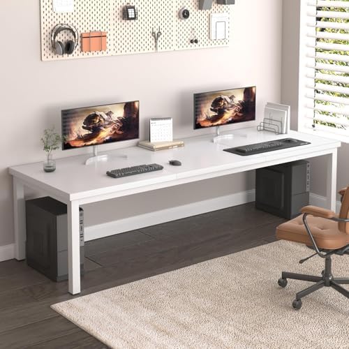 Amazon.com: Woodalloy 78.7 Inch Large Computer Desk, Modern Table with ...
