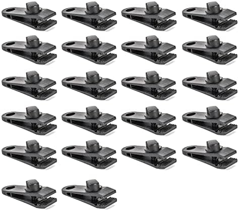 14 Pcs Heavy Duty Tarp and Tent Clips - Crocodile Mouth Clamps for ...