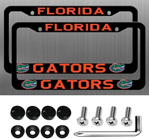 Amazon.com: 2 Pcs Premium Aluminum Alloy License Plate Frame for ...