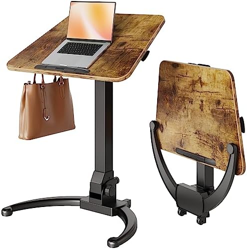 Amazon.com: Claiks Mobile Standing Desk, Small Rolling Standing Desk ...