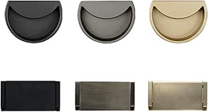 Amazon.com: NOVOCE 10pcs Black Wardrobe Drawer Knob Modern Flip Bedroom ...