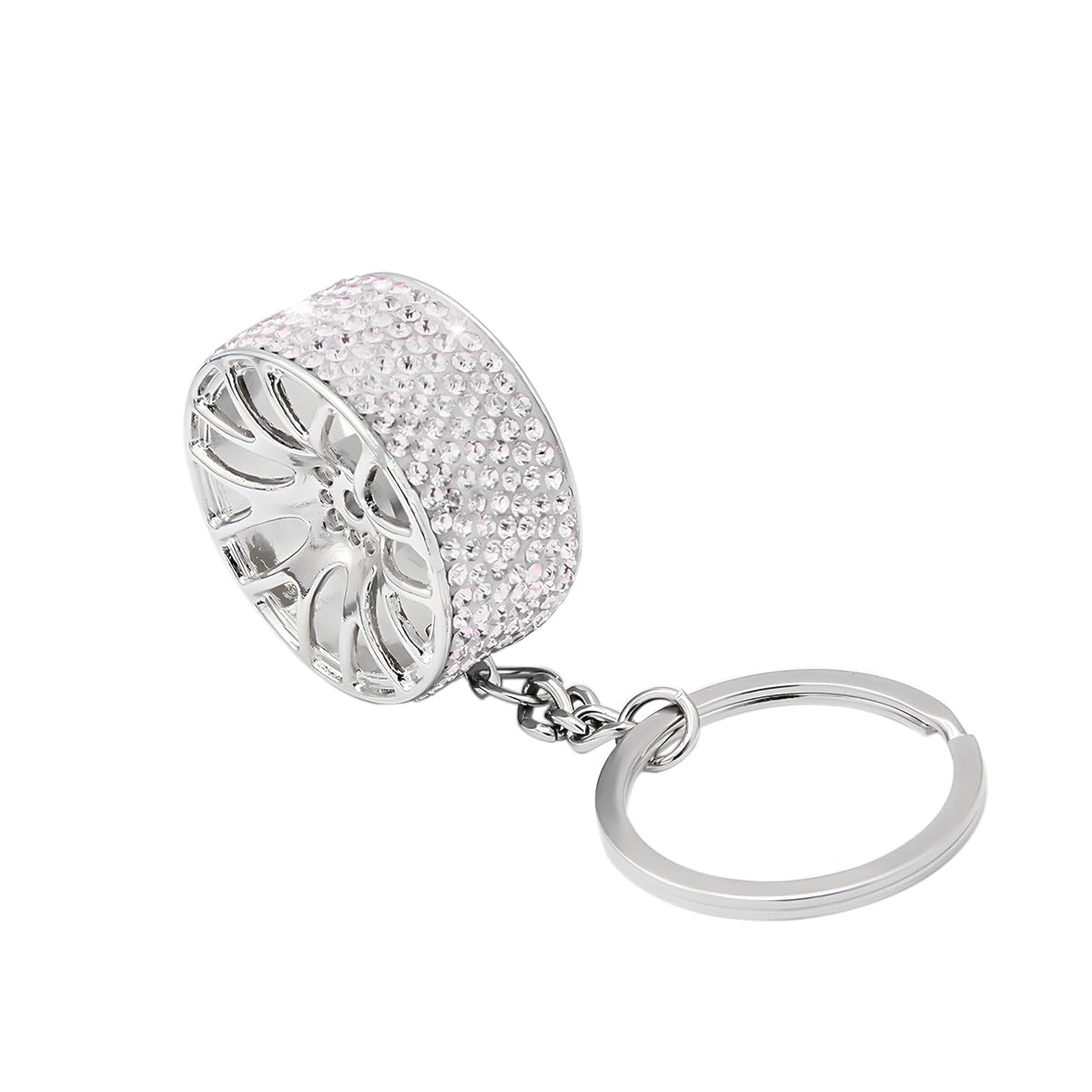 Amazon.com: Bittwee Bling Car Tire Wheel Keychain, Mini Reinestone ...